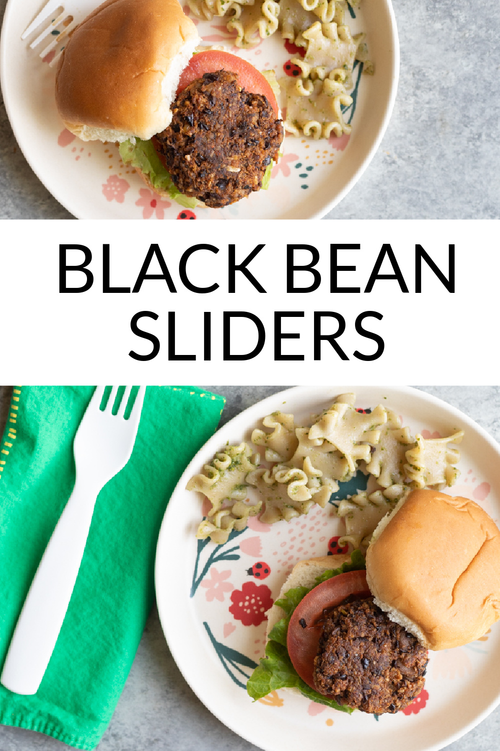 Black Bean Sliders - Plant Based Juniors