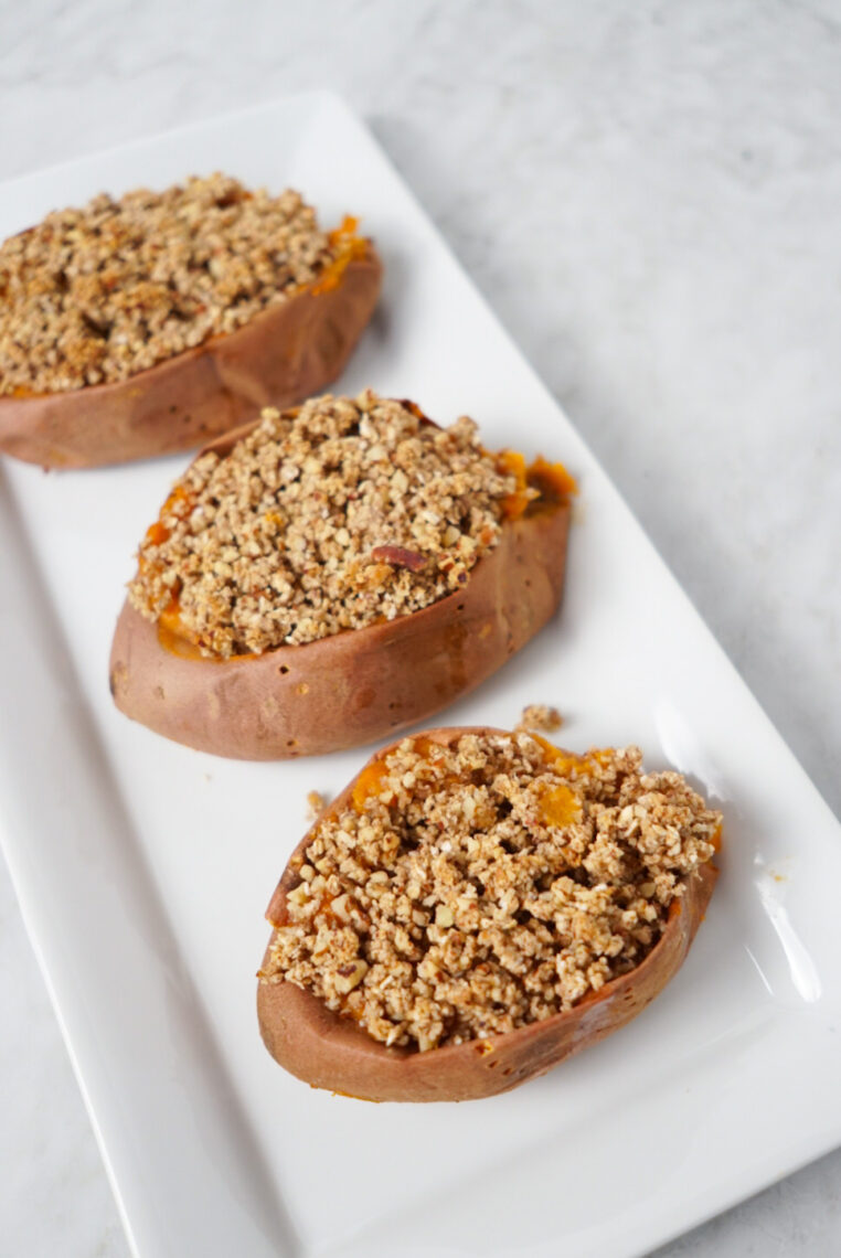 Twice-Baked Sweet Potatoes - Plant Based Juniors