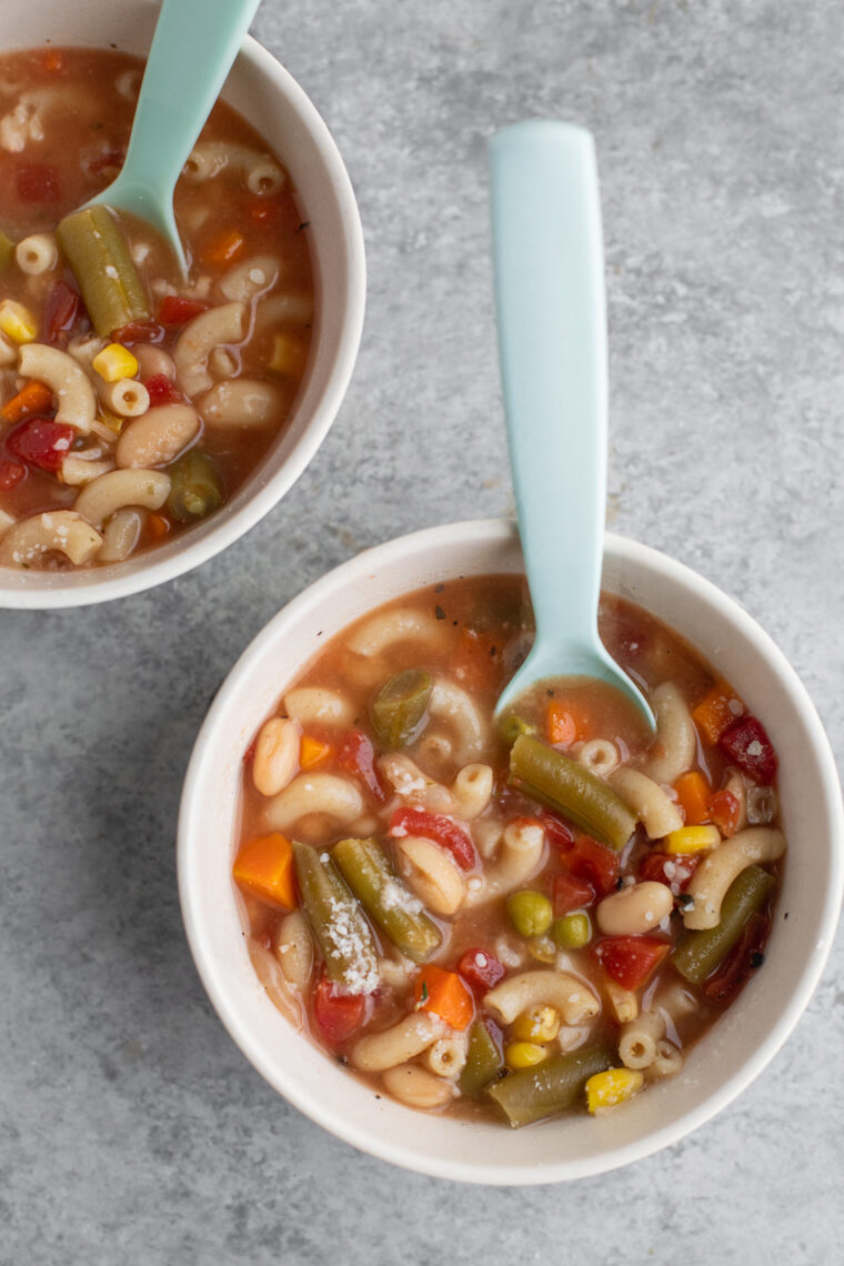 Weeknight Vegan Minestrone Soup - Plant Based Juniors