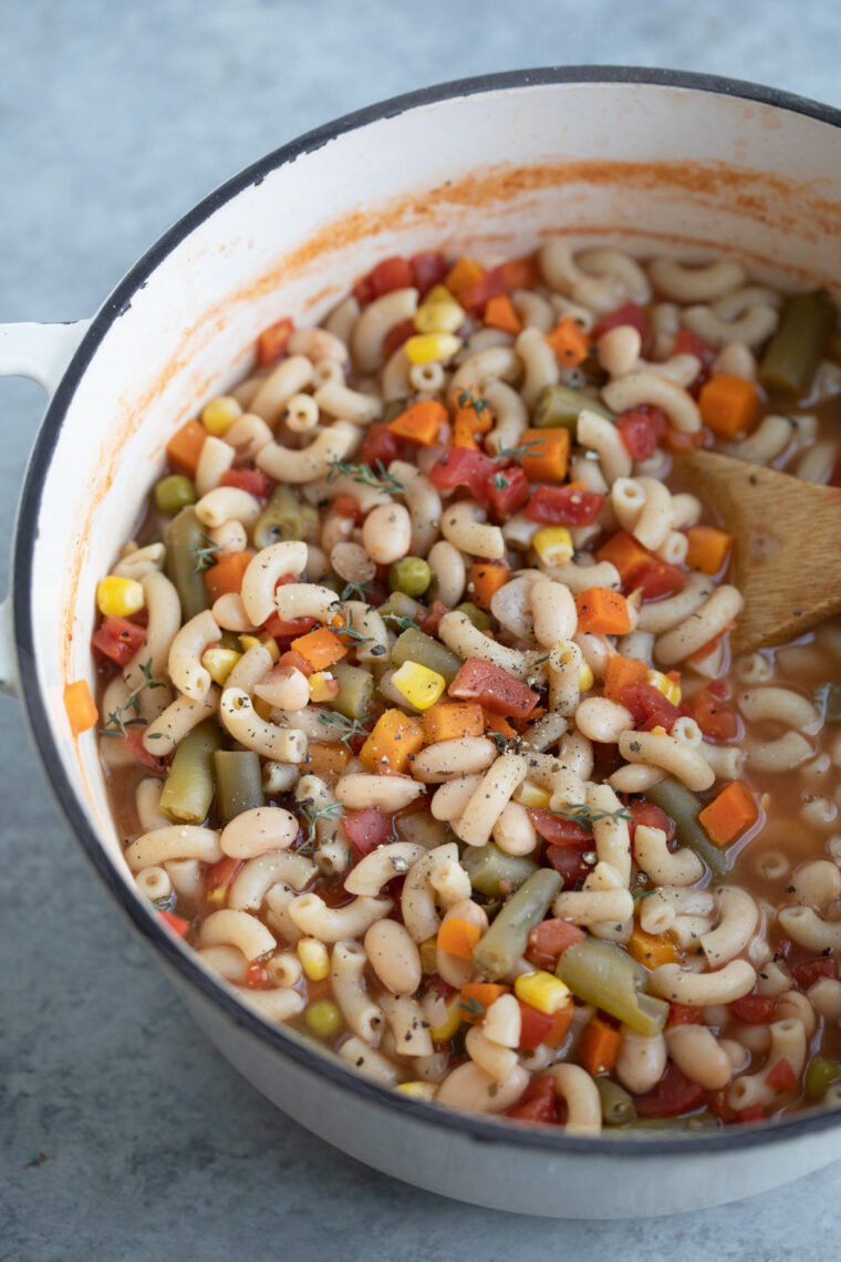 Weeknight Vegan Minestrone Soup - Plant Based Juniors