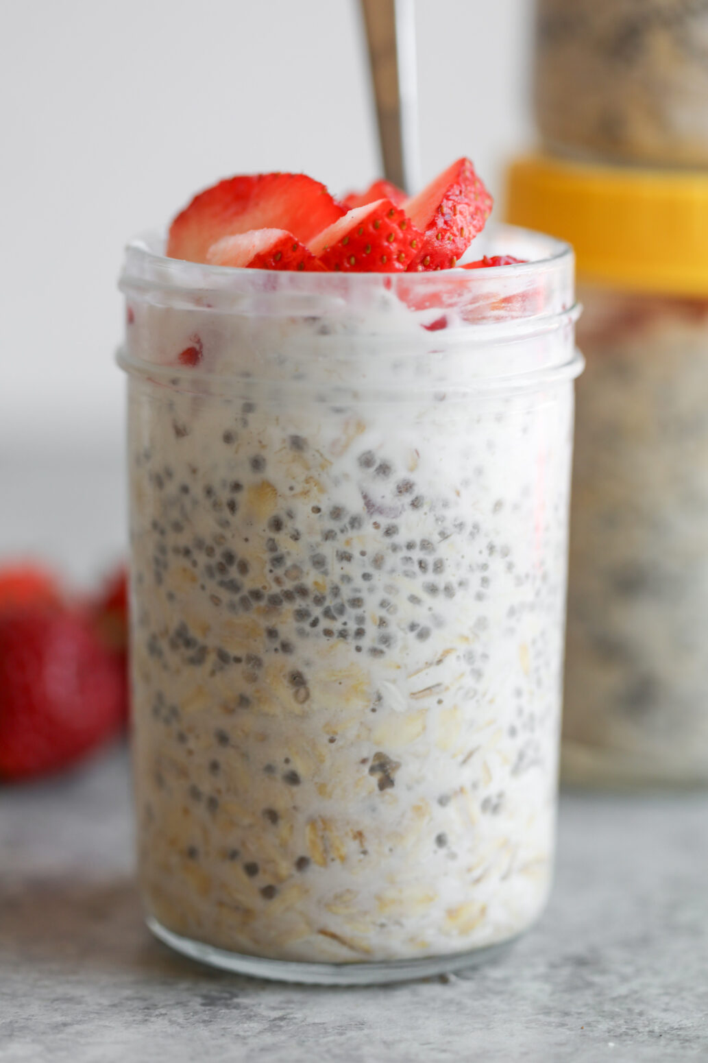 Strawberry Overnight Oats - Plant Based Juniors